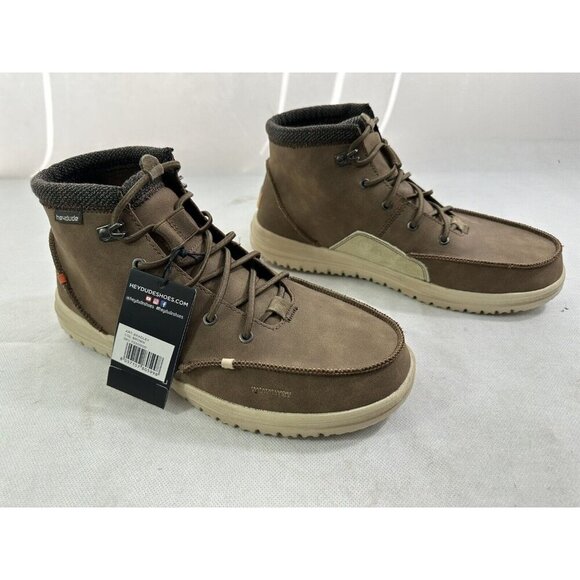Hey Dude | Shoes | Hey Dude Bradley Brown Leather Boots Mens 2 Nwob ...